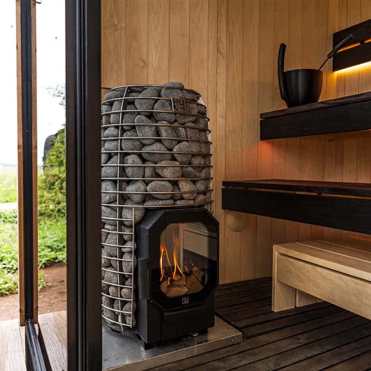HUUM Wood Burning Sauna Stoves | Hive Wood & Flow | 8.5 kW to 17 kW ...